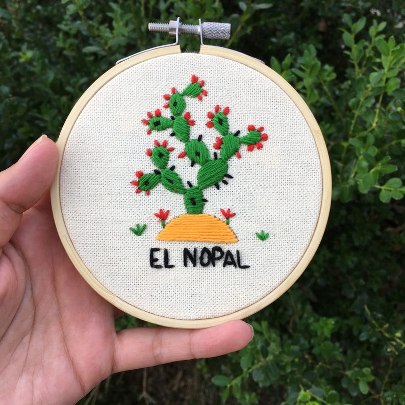 Loteria El Nopal Embroidery Hoop Wall Art - Etsy