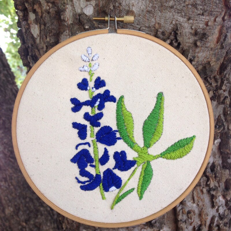 Bluebonnet Embroidery Designs - Etsy