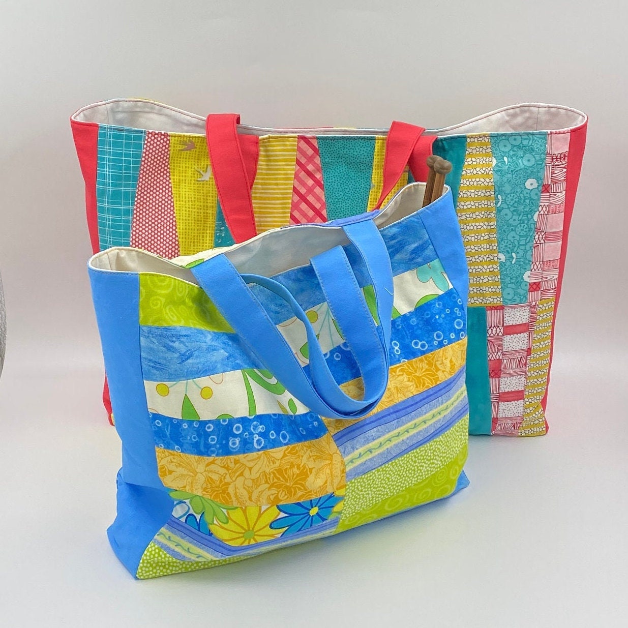 Project Tote Bag PDF Sewing Pattern the Perfect Way to Bring Your Craft ...