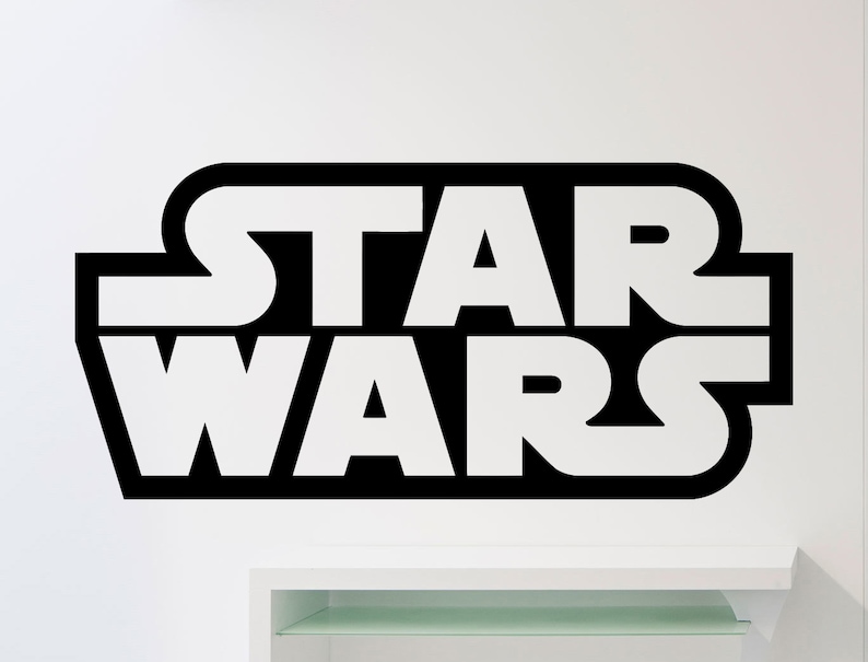 Star Wars Logo pared calcomanía palabra superhéroe películas - Etsy España