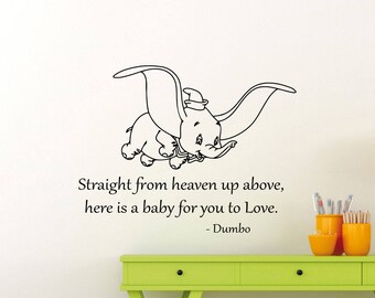 Dumbo wall decal | Etsy