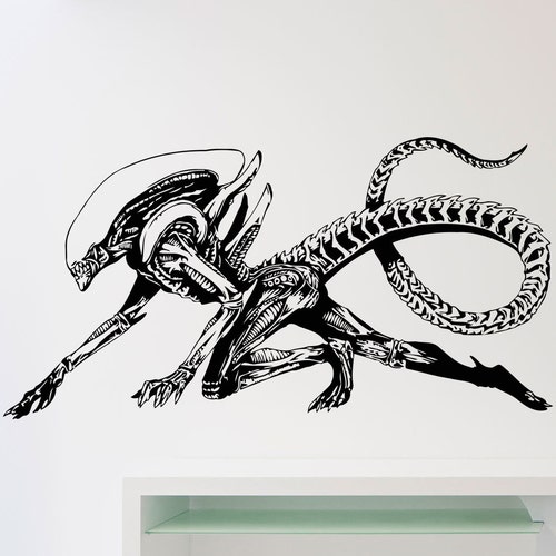 Alien Wall Decal Film Horror Movie Wall Vinyl Sticker Wall - Etsy