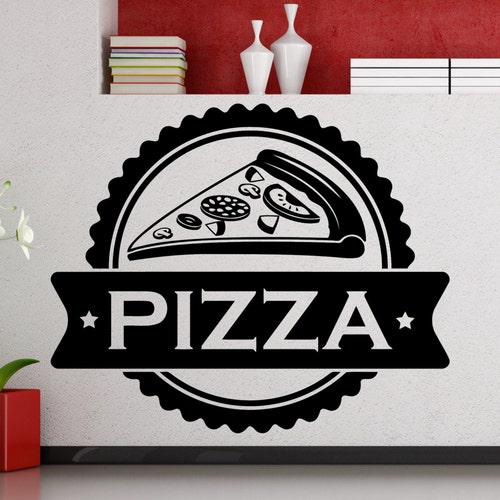 Pizza Wall Decal Vinyl Sticker for Pizzeria Decorations - Etsy