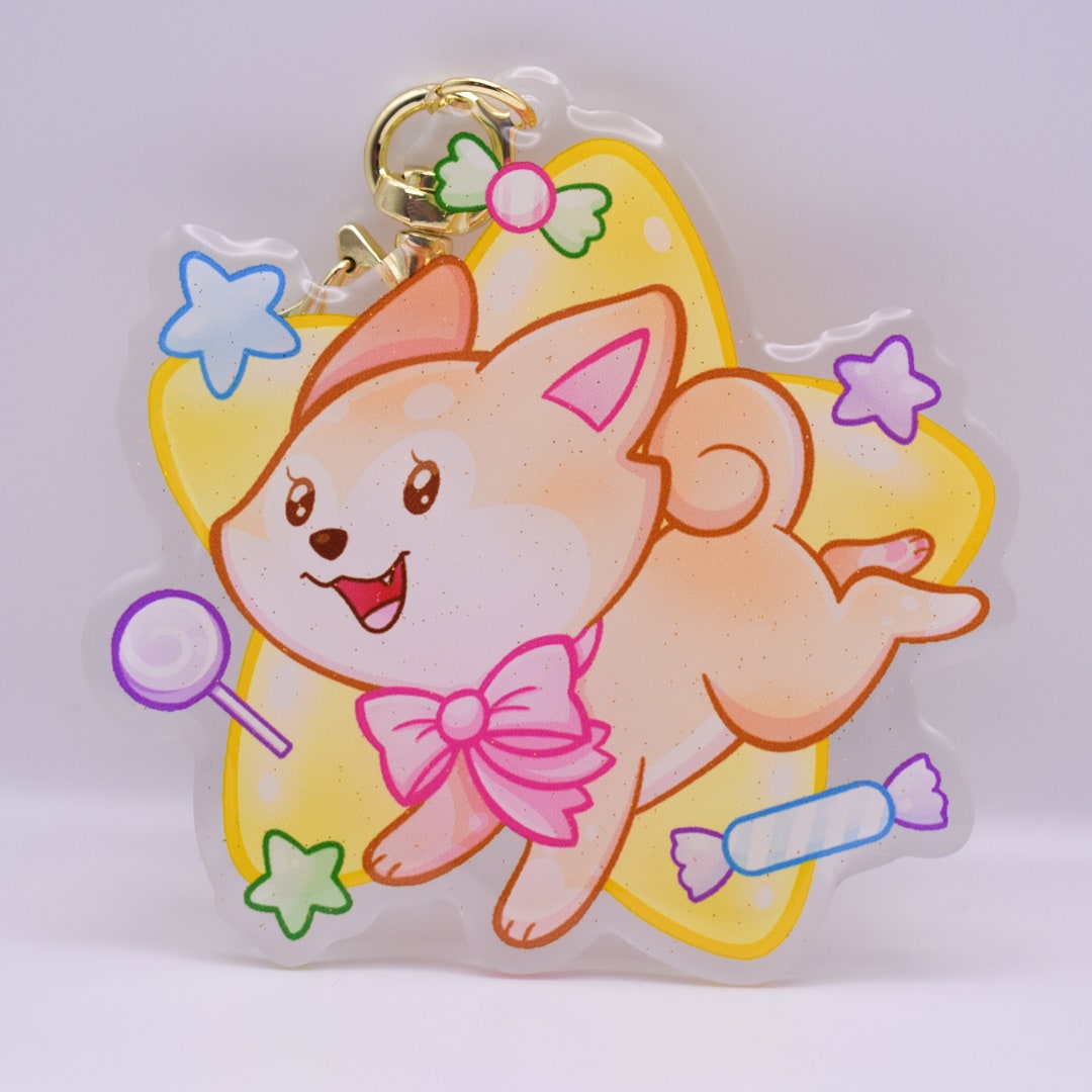 Shiba Sugar Rush Keychain - Etsy