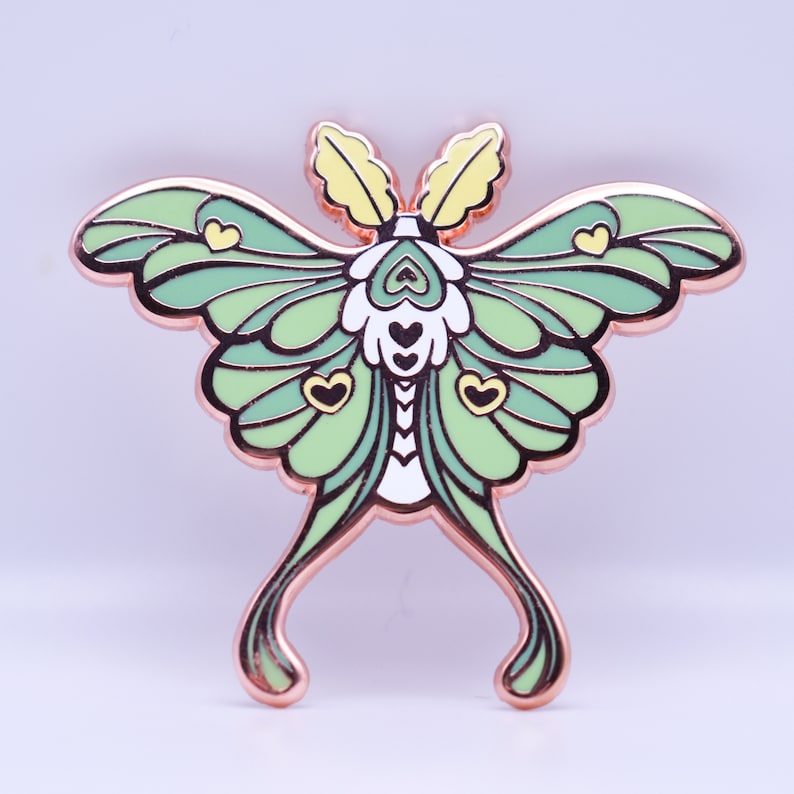 Mystical Moth Enamel Pin - Etsy