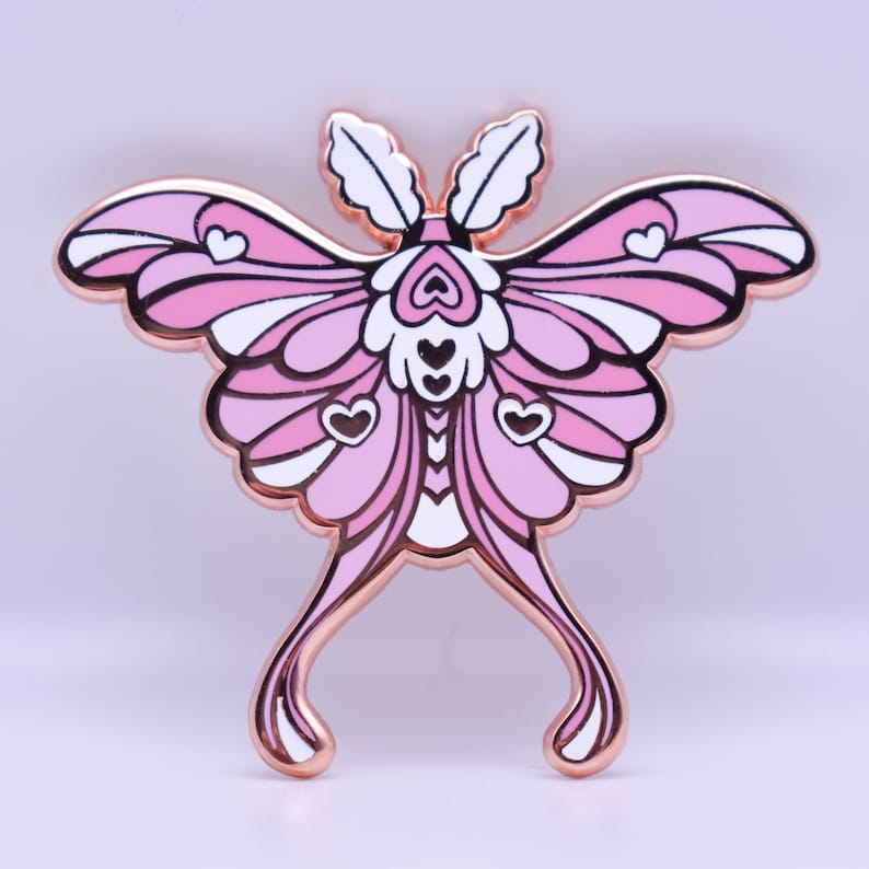Mystical Moth Enamel Pin - Etsy