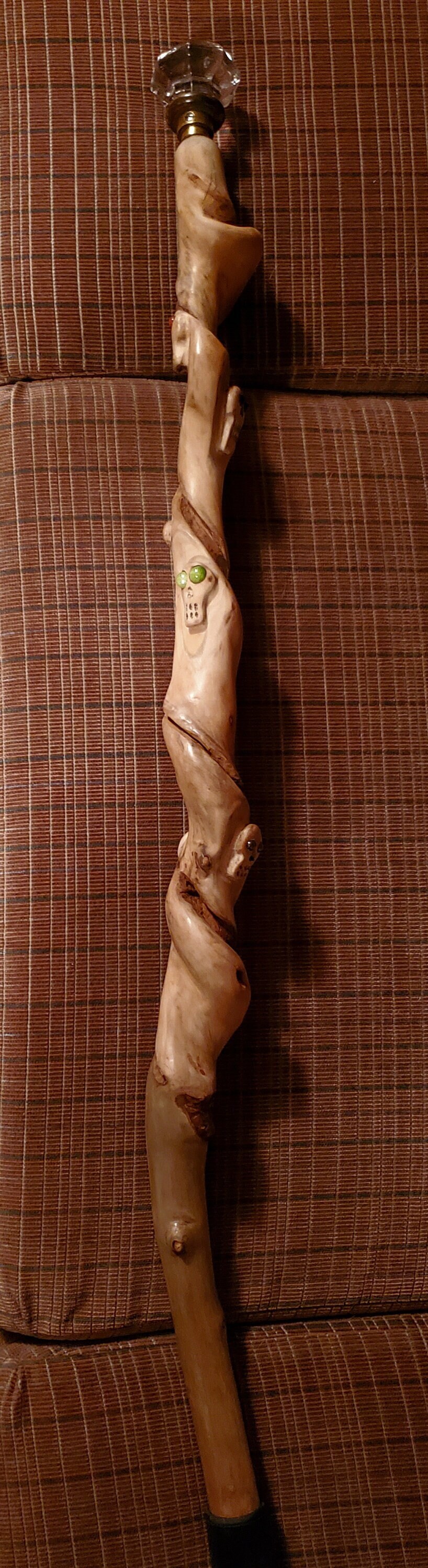 Skull Walking Stick TWISTED ROOT - Etsy