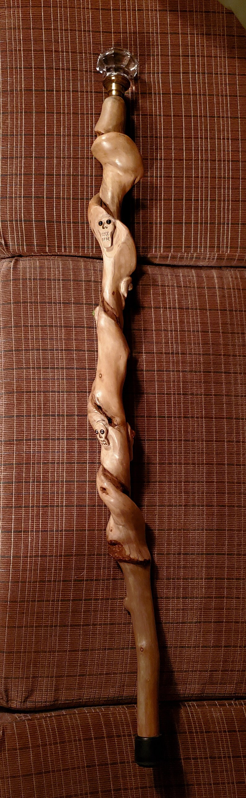 Skull Walking Stick TWISTED ROOT - Etsy