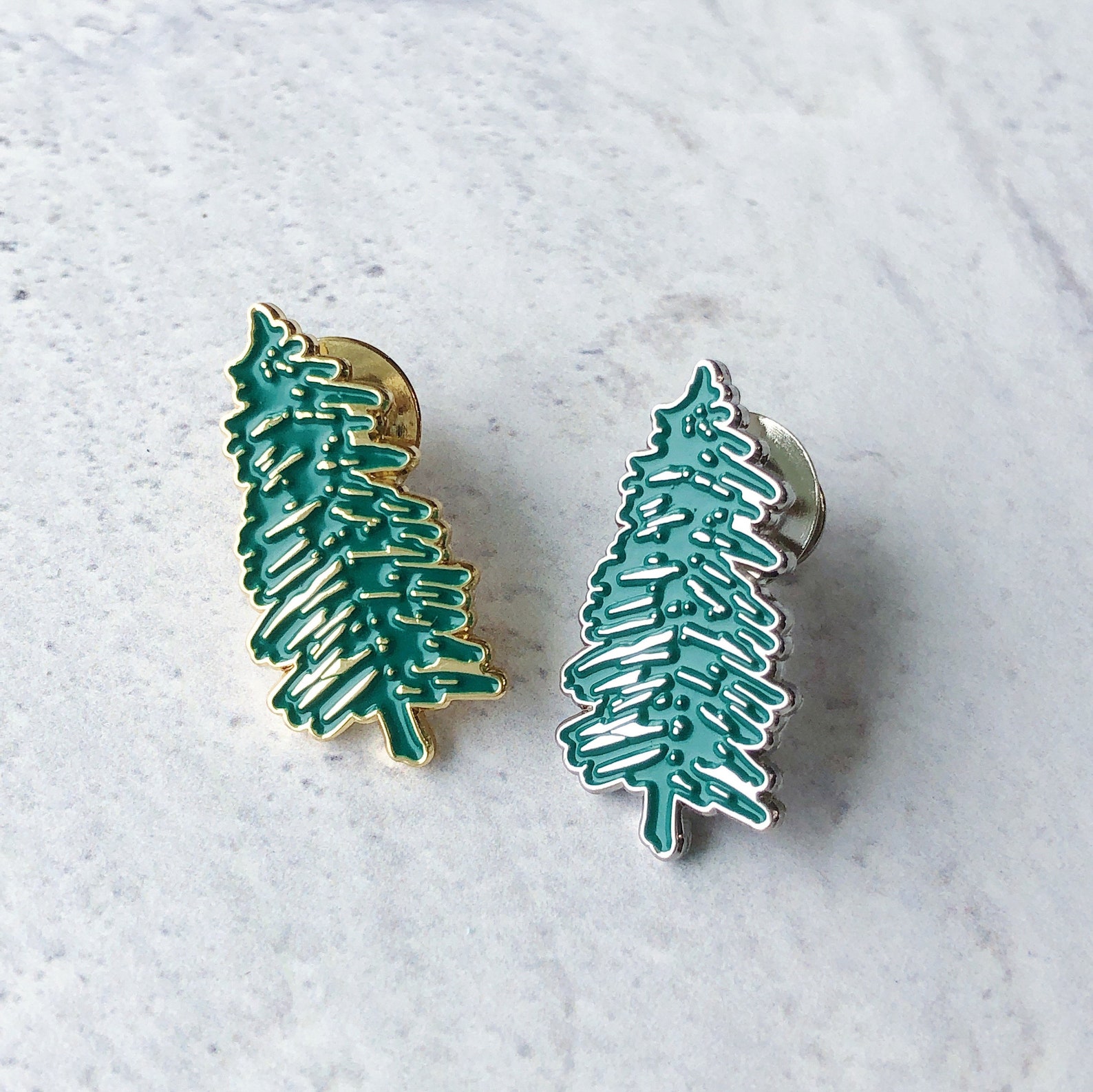 Pine Tree Enamel Pin Fun Pin Tree Lapel Pin Woodland - Etsy