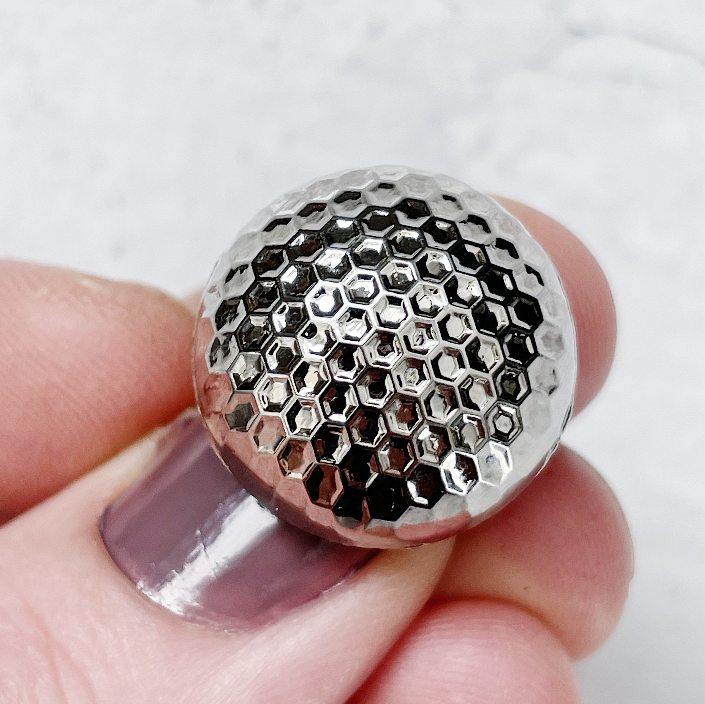 Golf Ball Lapel Pin Silver Pin Sports Pin Fun Pin - Etsy