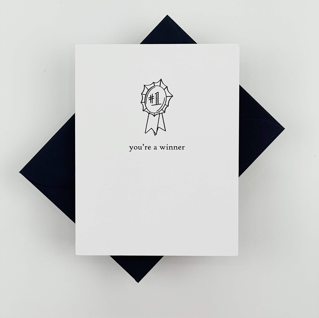 You're a Winner Card | Just Because Card | Friendship Card | Snarky ...