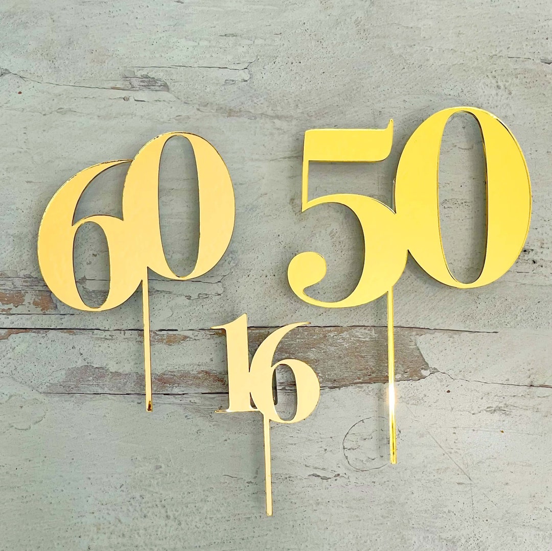 Laser Cut Cake Topper Large Number 30th Birthday Topper 40th Topper Laser Cut Cake Topper Large Number 30th Birthday Topper 40th Topper