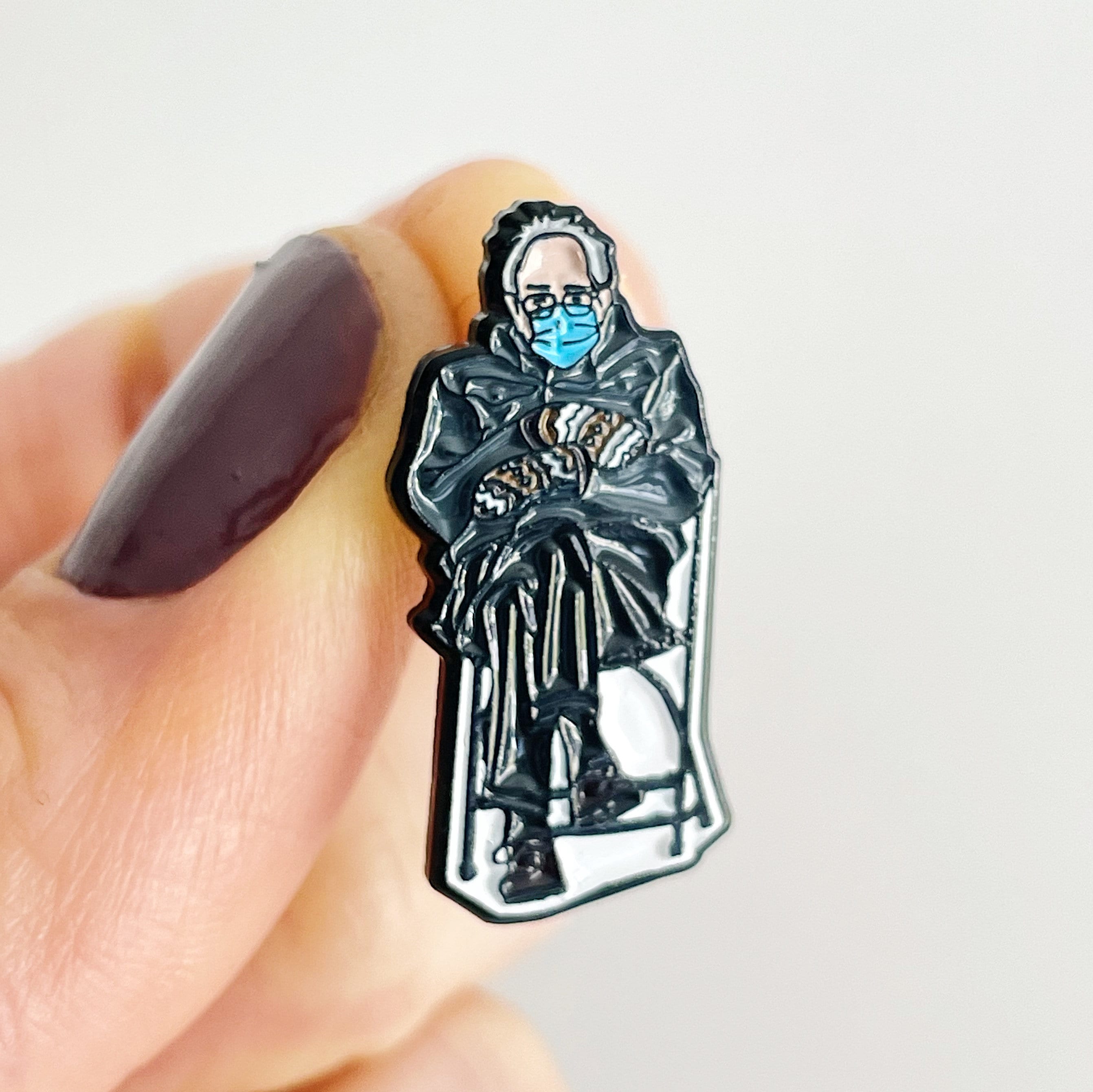 Bernie Sanders Enamel Pin With Locking Clasp | Fun Pun | Bernie Sanders ...