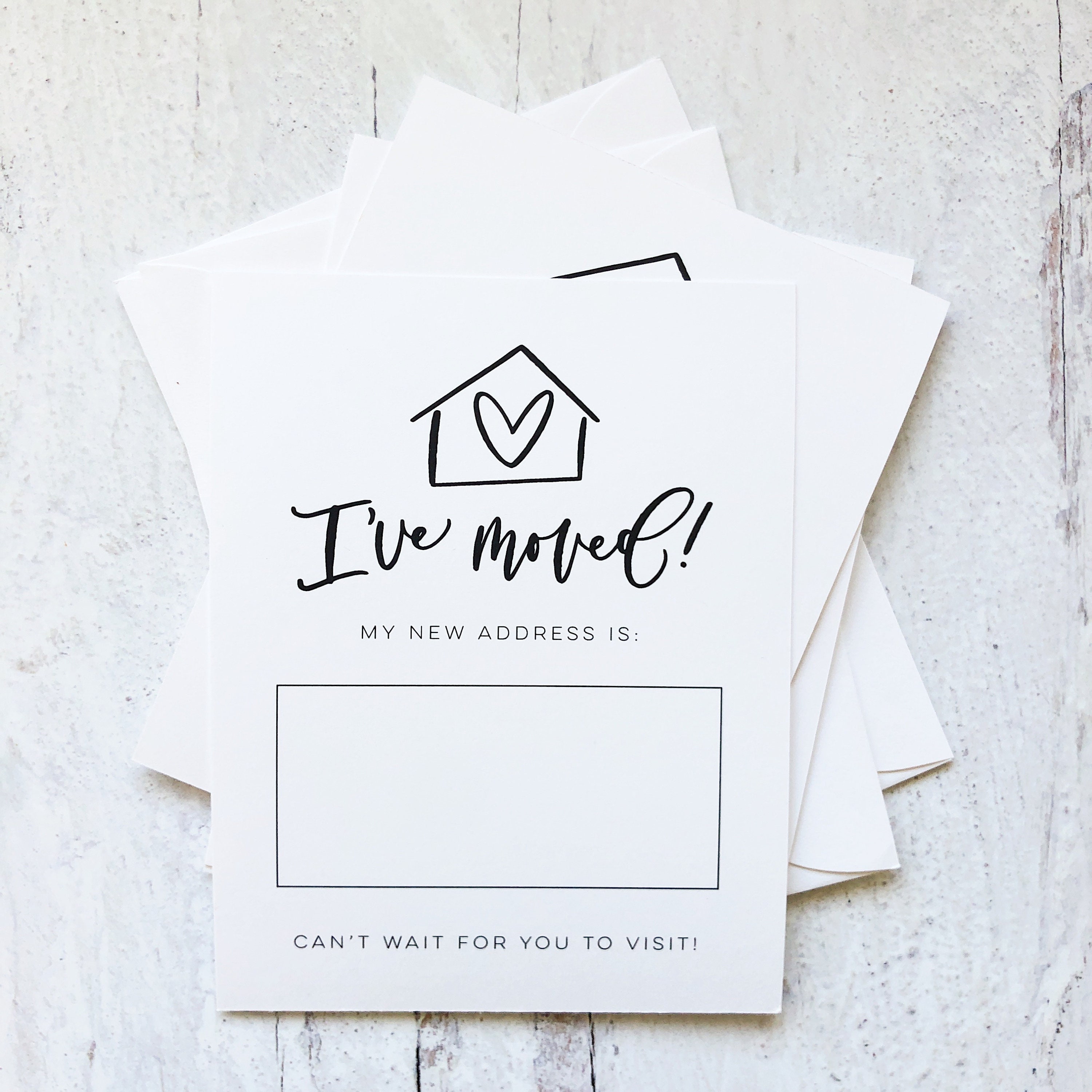 Personalized Stamp Moving Announcement Card Set We've - Etsy