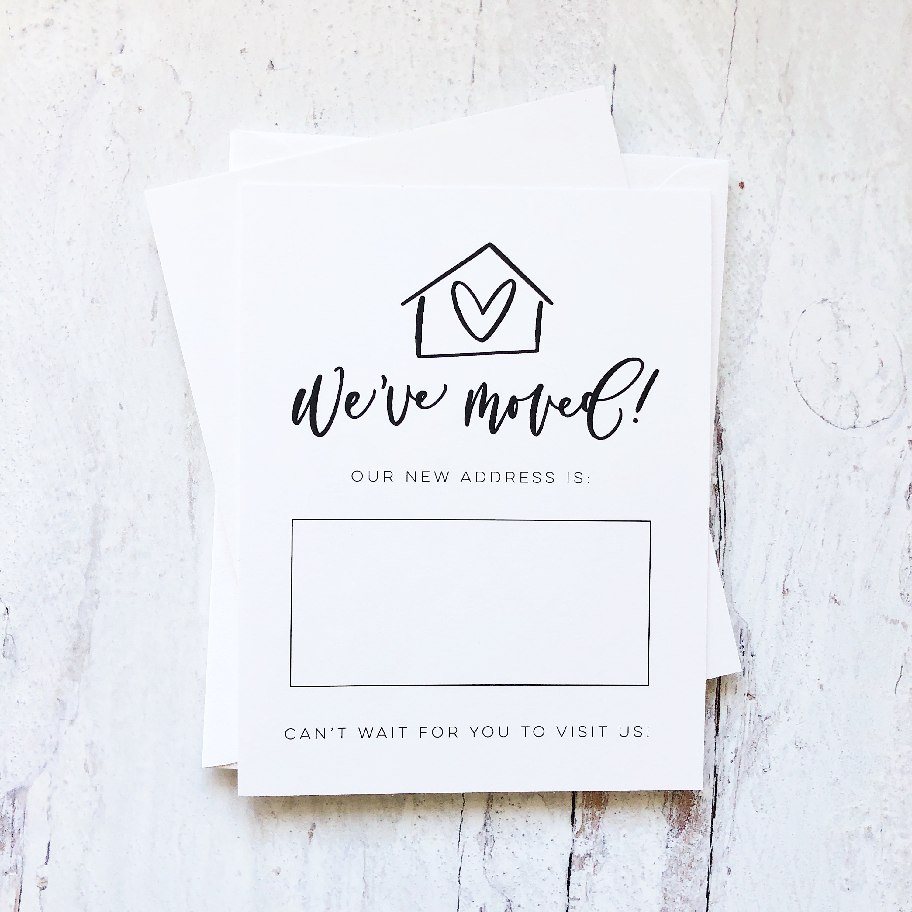 Personalized Stamp Moving Announcement Card Set We've - Etsy