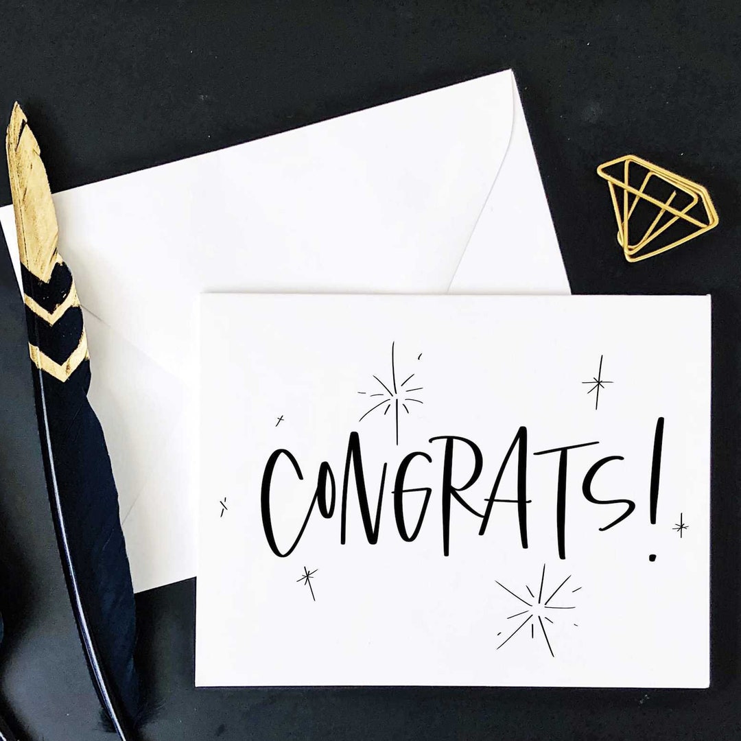 Congrats Greeting Card | Congratulations Card | Engagement Greeting ...