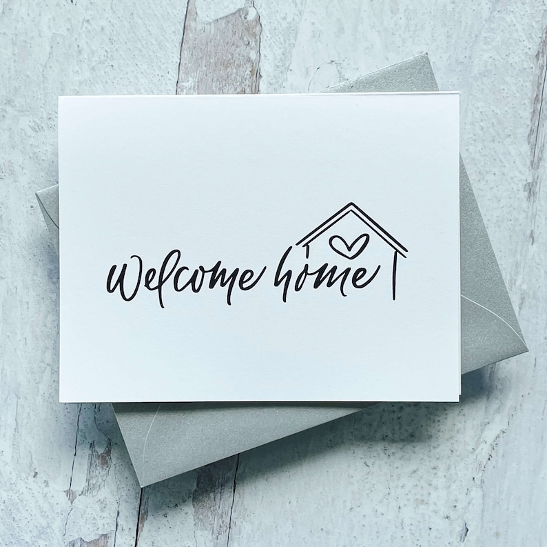 Housewarming Greeting Card -- "welcome Home" | Welcome Home Card | New ...