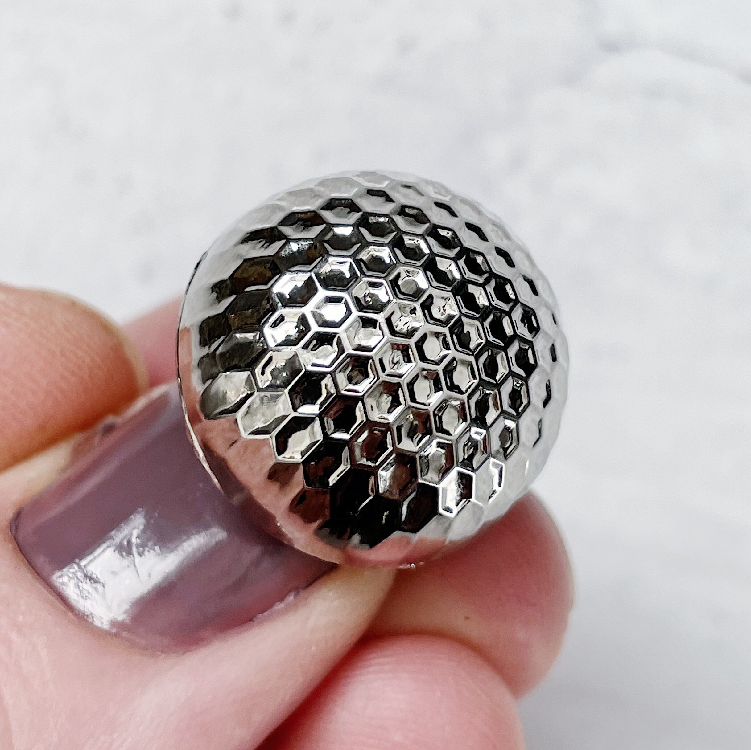 Golf Ball Lapel Pin Silver Pin Sports Pin Fun Pin - Etsy