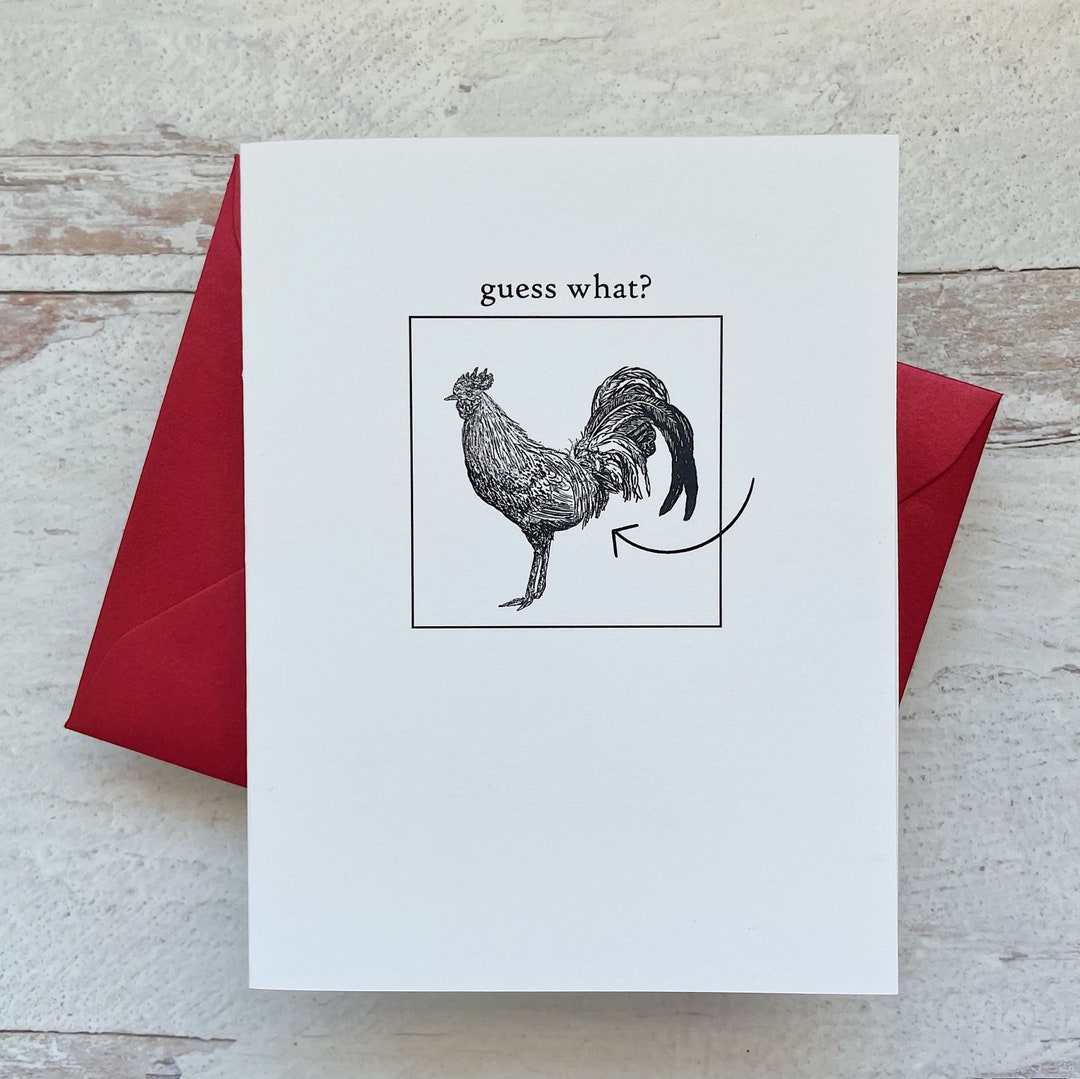 Guess What? Chicken Butt Card | Funny Friendship Card | Card for Friend ...