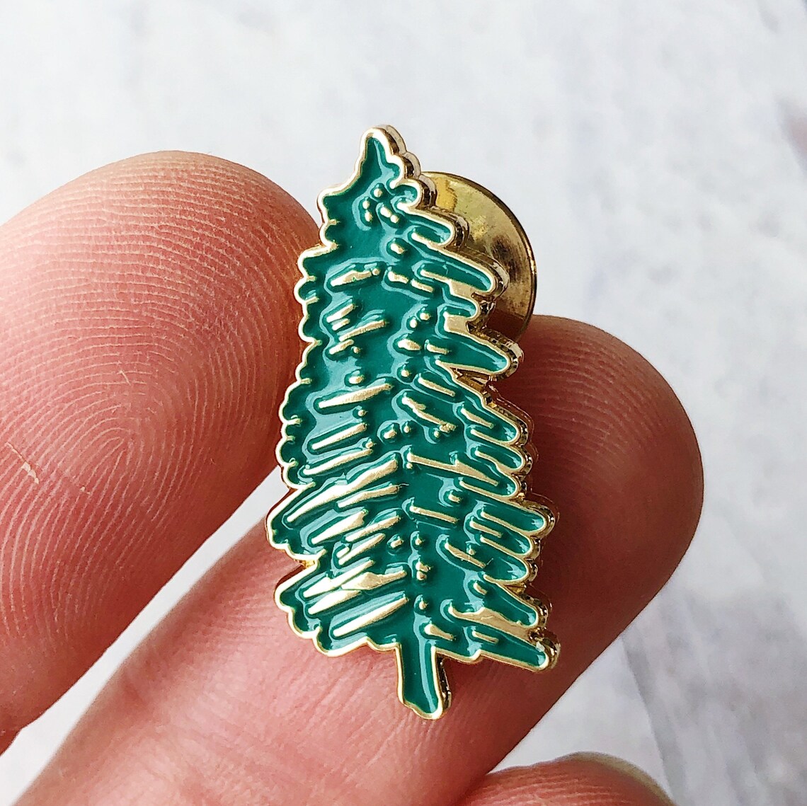 Pine Tree Enamel Pin Fun Pin Tree Lapel Pin Woodland - Etsy