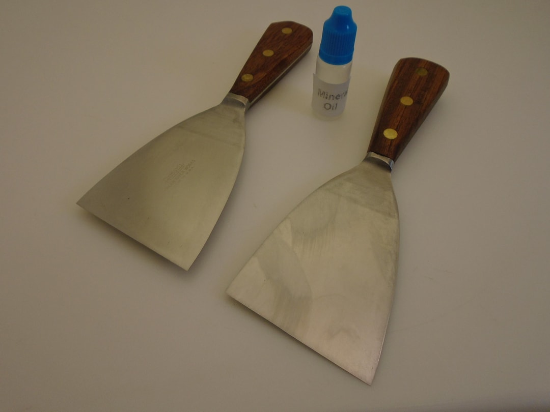 Vintage Set (2) Dexter 3 Inch High Carbon Steel Scrapers Forged Semi ...