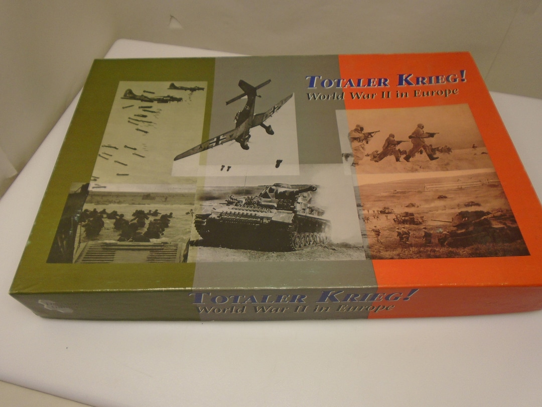 Vintage Military Board/map Game "totaler Krieg World War II in Europe ...