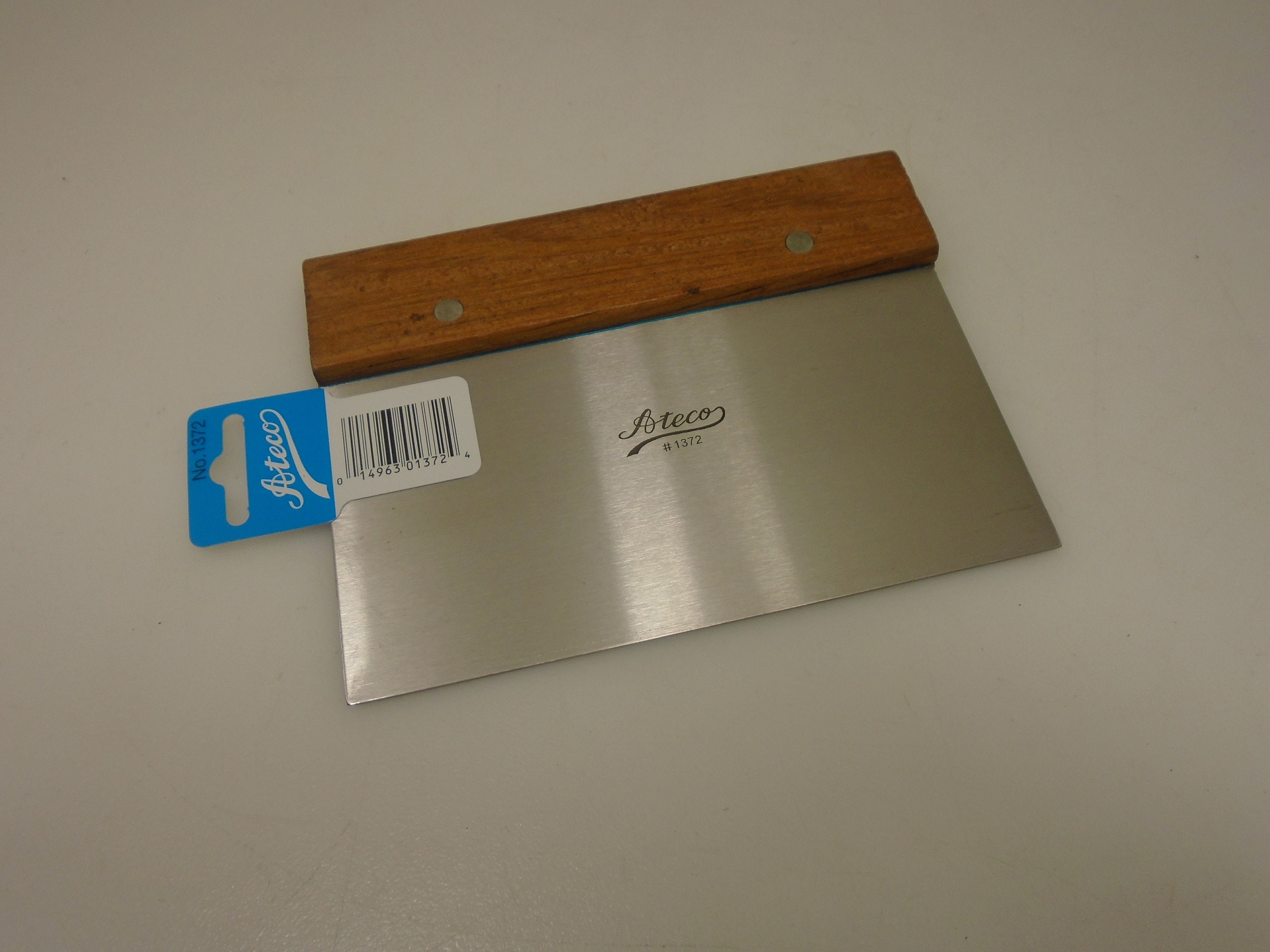 Ateco Brand Bakers Bench Scraper Dough Cutter 1372 Stainless Stiff ...