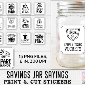 Stickers Png, Savings Jar Stickers Png, Printable Stickers Png, Print ...
