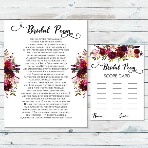 Bridesmaid Poem - Etsy