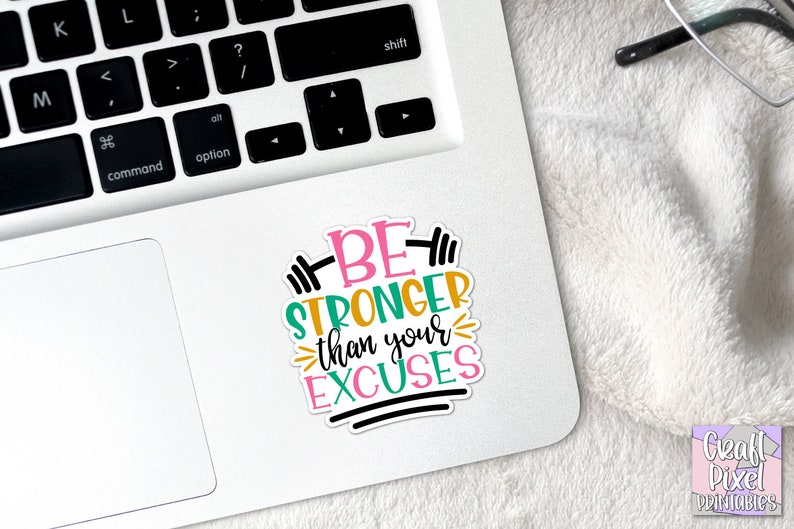 Workout Motivation Stickers Png, Weighloss Print and Cut Stickers ...