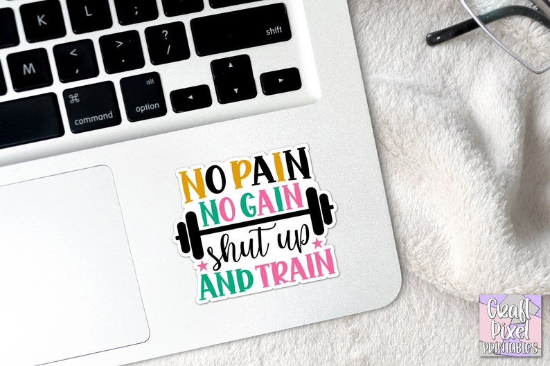Workout Motivation Stickers Png, Weighloss Print and Cut Stickers ...