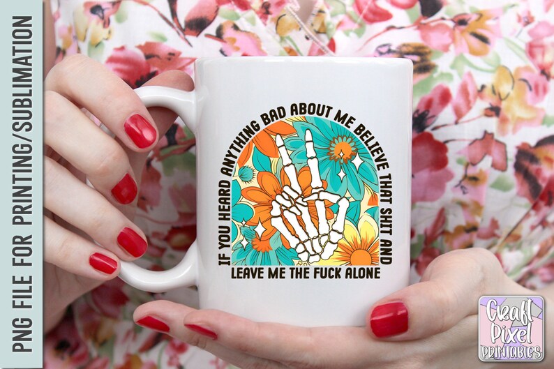 Funny Png for Women, Png for Tote Bags, Swear Shirt Png, Profanity Mug ...