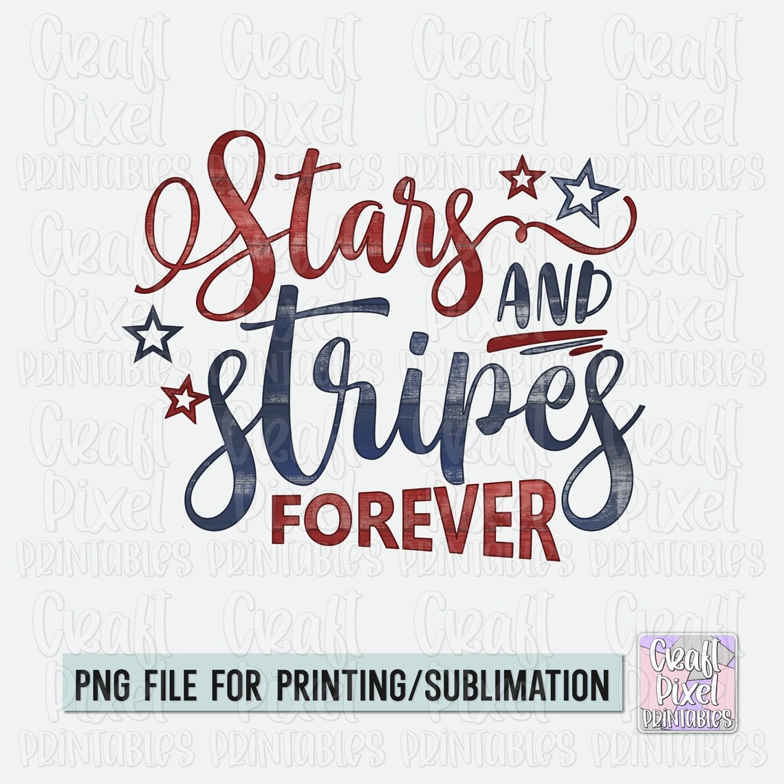 Patriotic Shirt Png Stars & Stripes Forever 4th of July Quote | Etsy