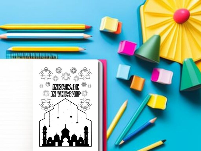 Ramadan and Eid Coloring Book | for Muslim Children Age 2-8 | Islamic ...