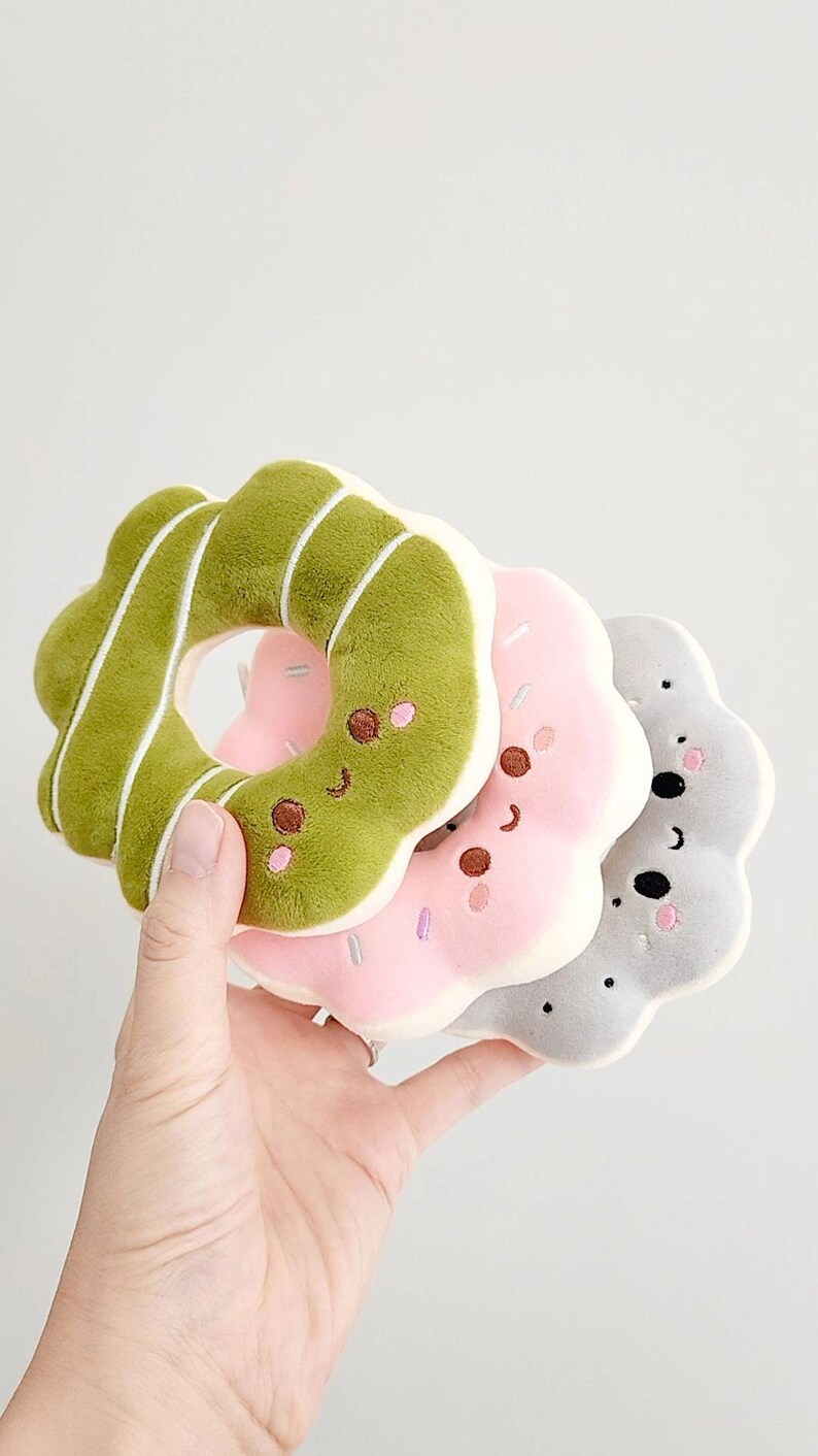 Mochi Donut Plushies Cute Plush Keychain Plush Donut - Etsy