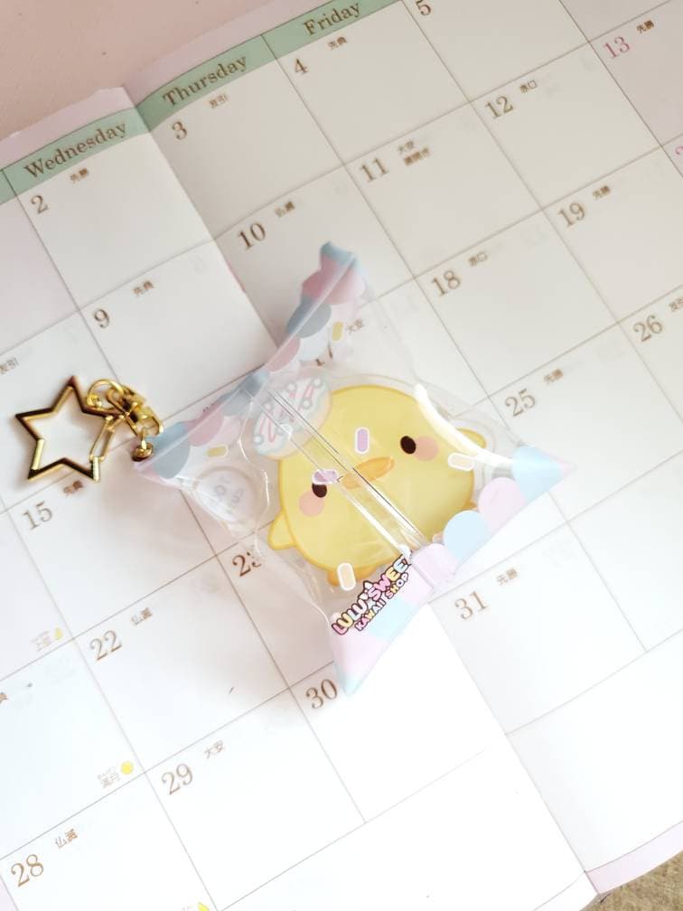 Chubby Duck Candy Wrapper Keychain Charm/keychain/phone | Etsy