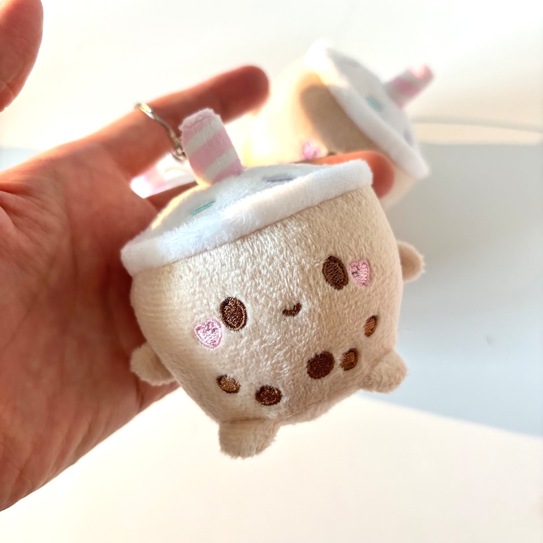 Mini Boba/milk Tea Plush Keychain, Japanese Food, Cute Gift, Plush ...