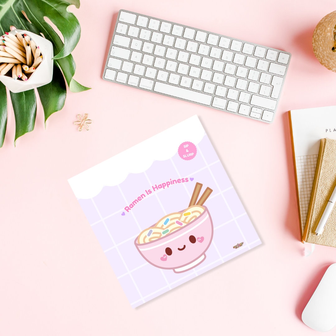 Ramen Art Print/ Cute Art Print/ Noodles/ Pho/ Greeting Card/ Food Gift ...