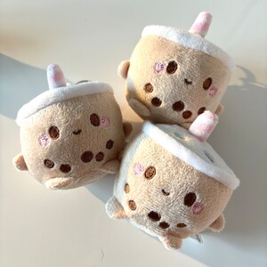 Mini Boba/milk Tea Plush Keychain, Japanese Food, Cute Gift, Plush ...