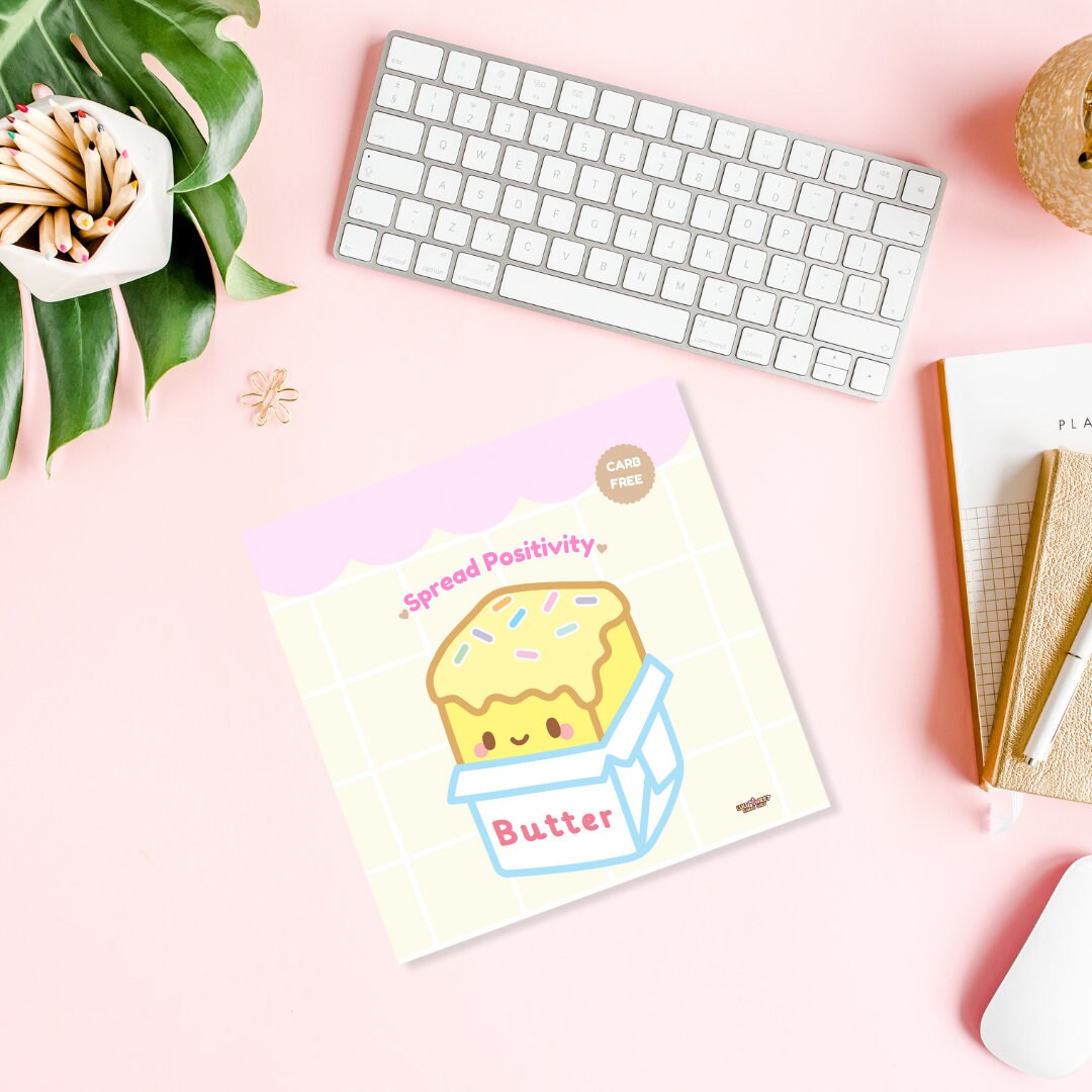 Butter Spread Positivity Art Print/ Cute Art Print/ Butter / Greeting ...