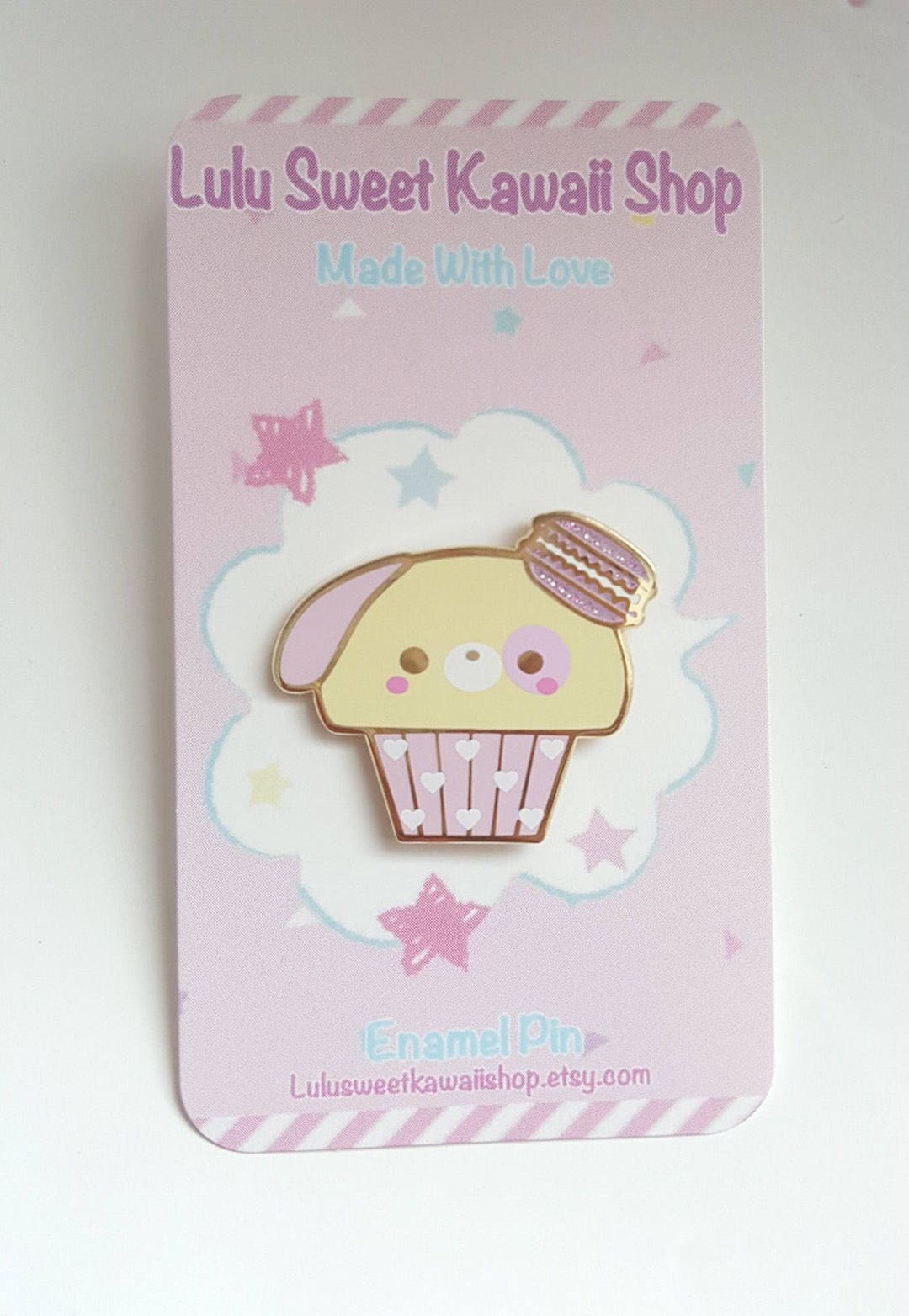 Cute Kawaii Cupcake Enamel Pin, Pastel, Macaron, Cute Enamel Pin ...