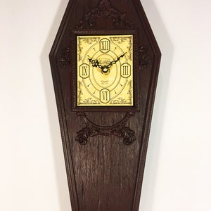 The Original Casket Clock. Brown Classic - Etsy