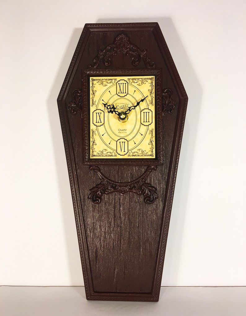 The Original Casket Clock. Brown Classic - Etsy
