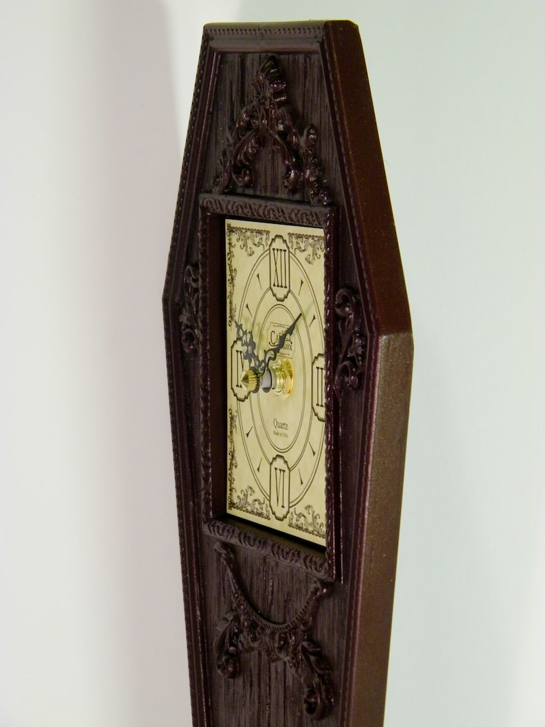 The Original Casket Clock. Brown Classic - Etsy