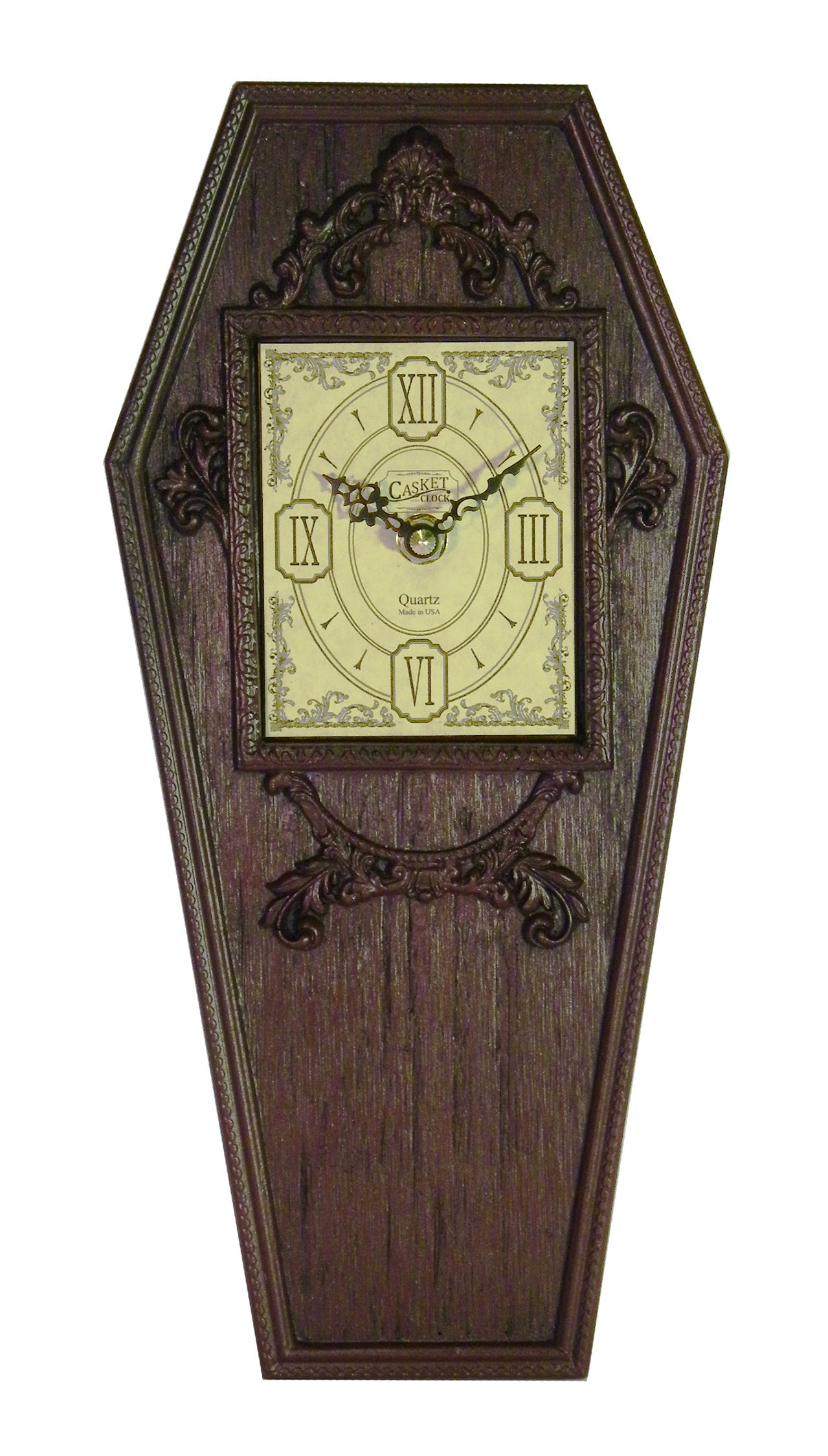 The Original Casket Clock. Brown Classic - Etsy