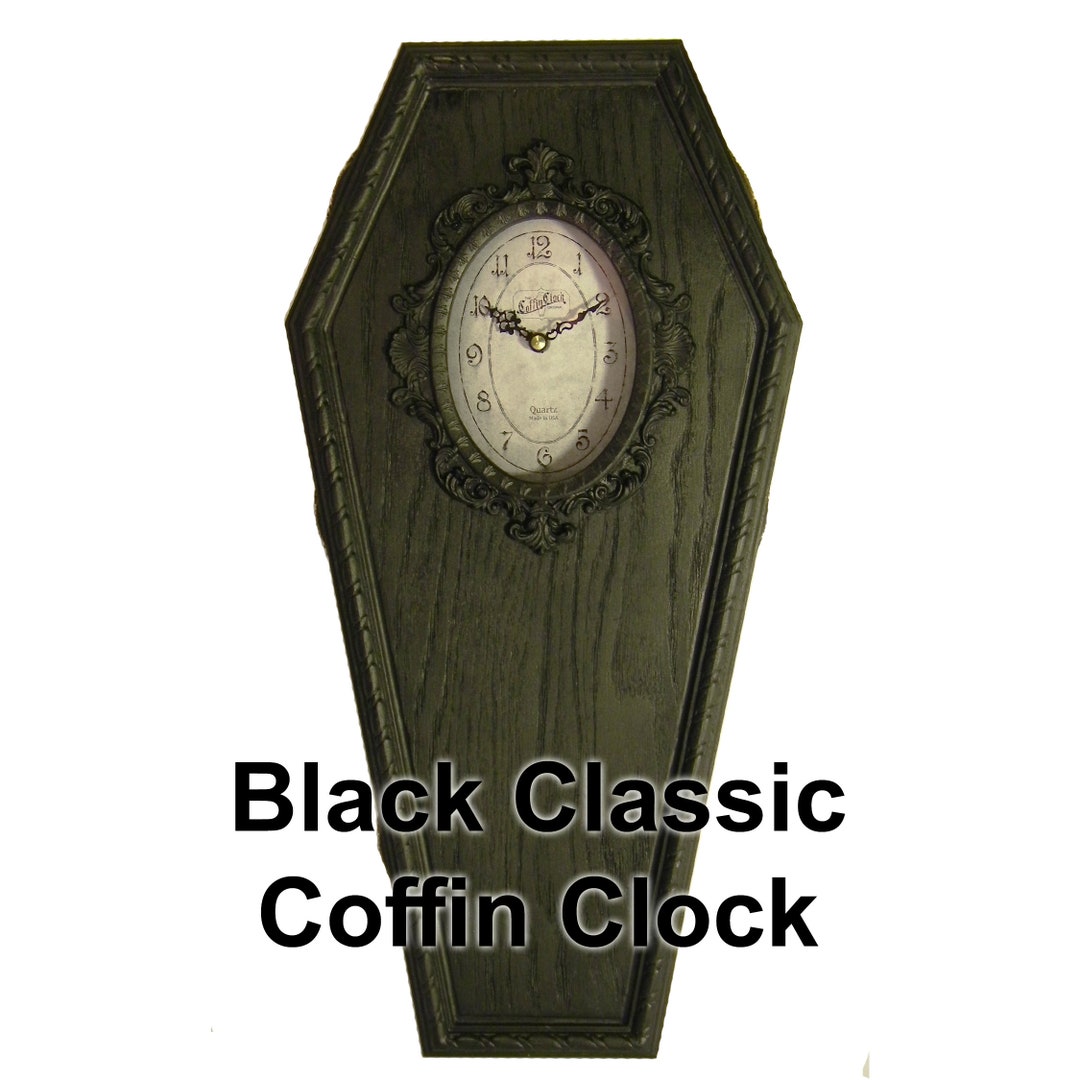 The Original Coffin Clock. Black Classic - Etsy