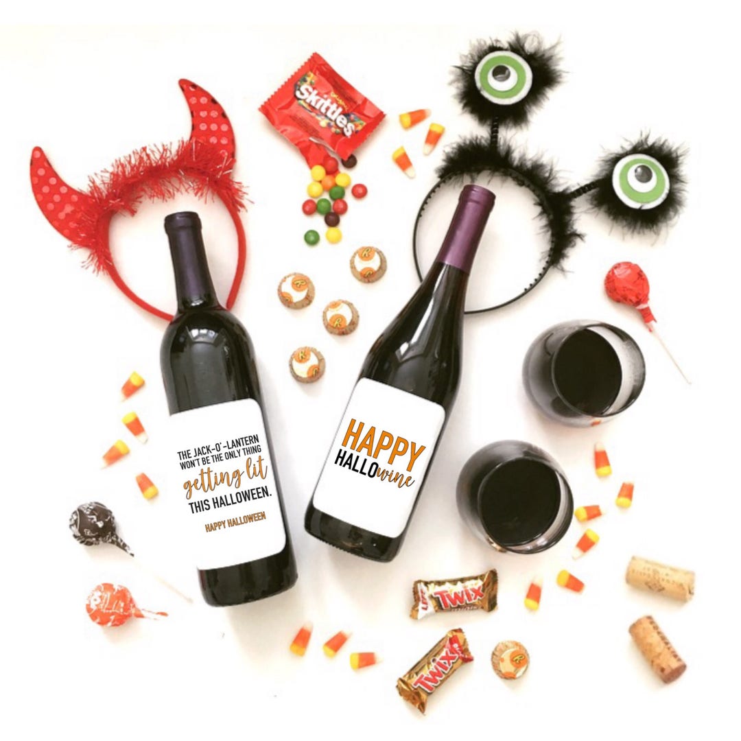 Hallowine Halloween 2 PACK - Etsy