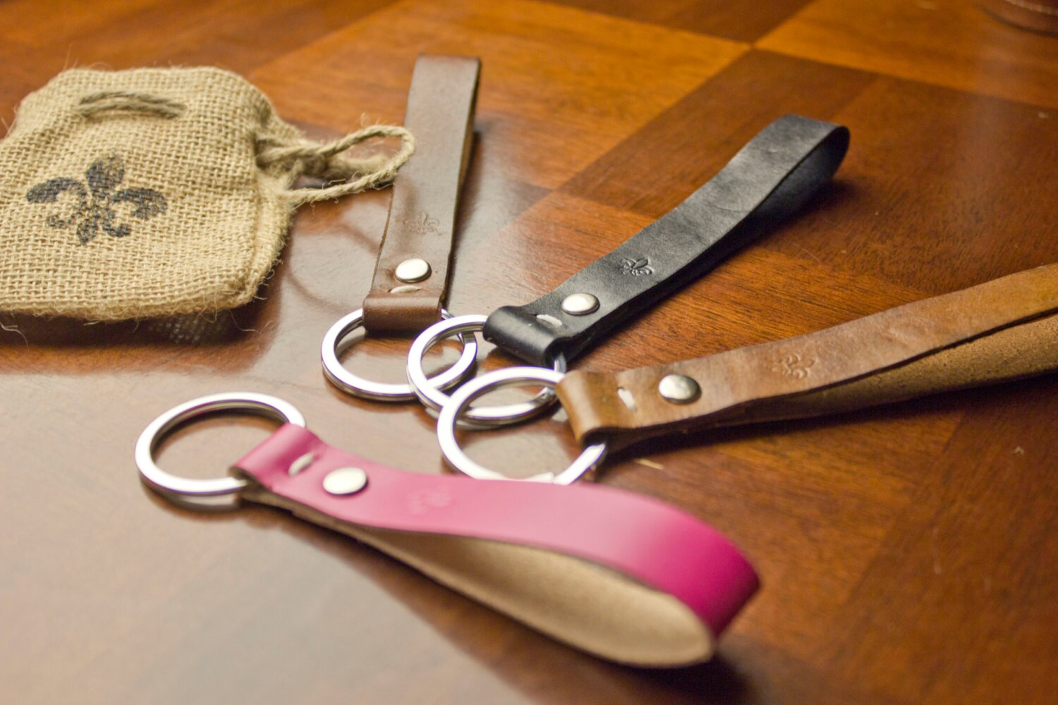 Leather Strap Key Chain Leather Key Chain Personalized Gift - Etsy