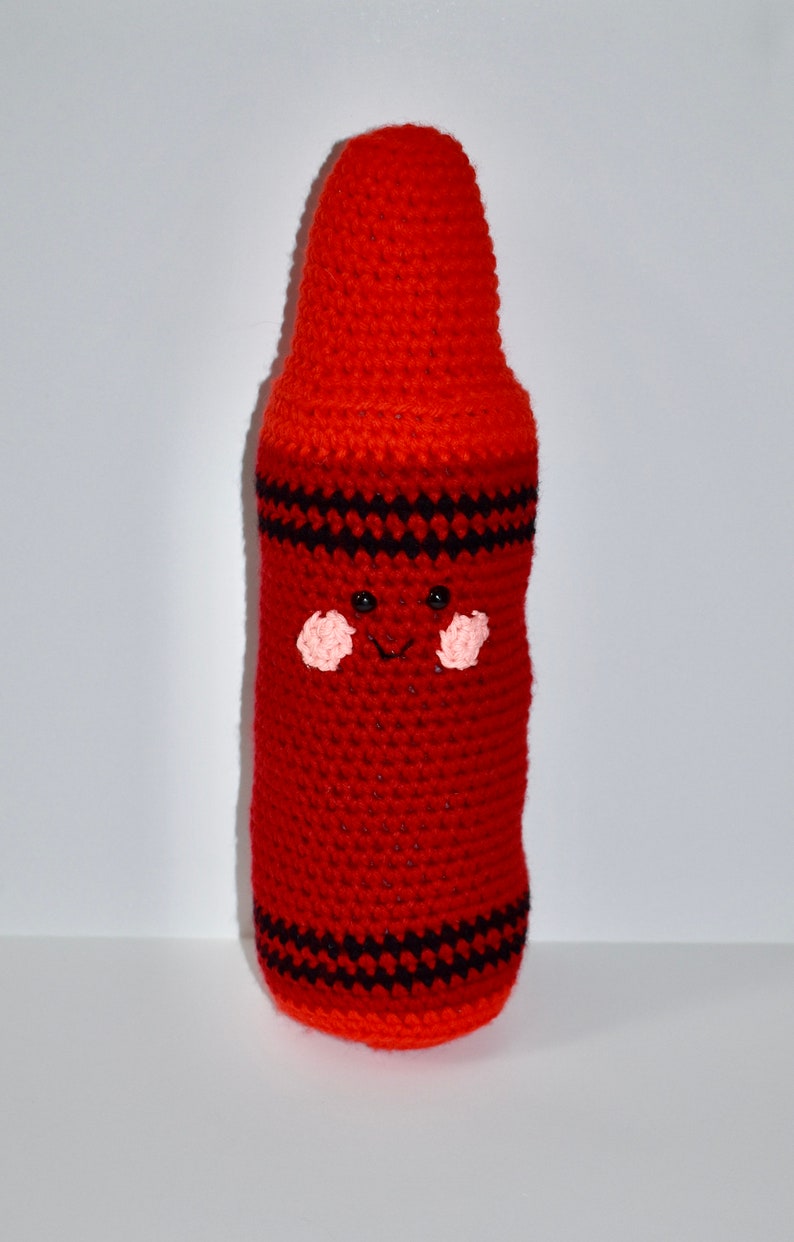 Crochet Crayon Amigurumi, Stuffed Crayon Plush, Teacher Gift - Etsy