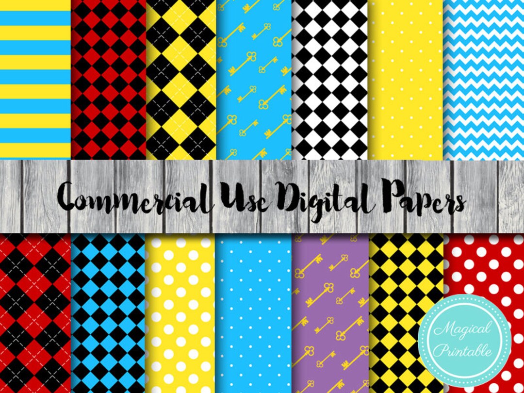 Tea Party Digital Paper, Instant Download Digital Papers, Commercial ...